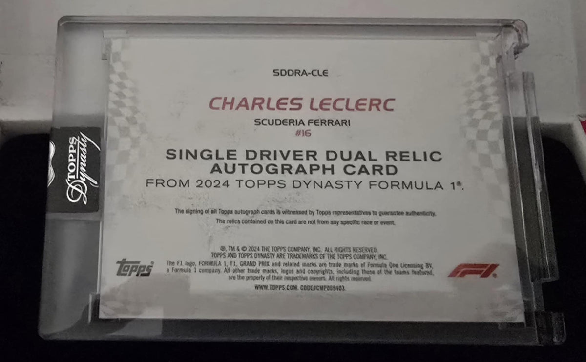Topps Dynasty 2024 - Charles Leclerc Autograph Patch #7/10 SSP – N75 ...